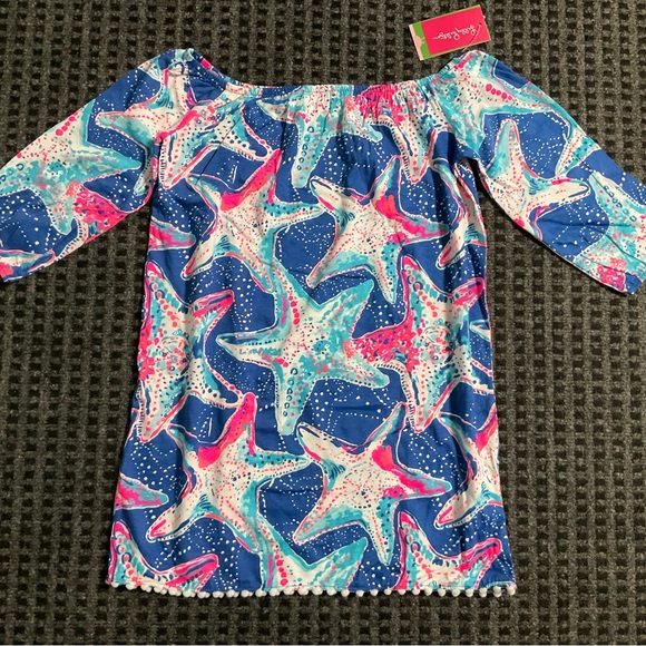 Lilly Pulitzer | Dresses | Lilly Pulitzer Starstruck Indigo Blue Pink ...